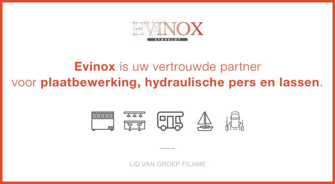 EVINOX · Uw partner voor plaatwerk, hydraulische pers en lassen